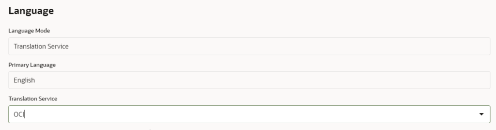 Oracle Digital Assistant adds support to OCI AI Translation Services